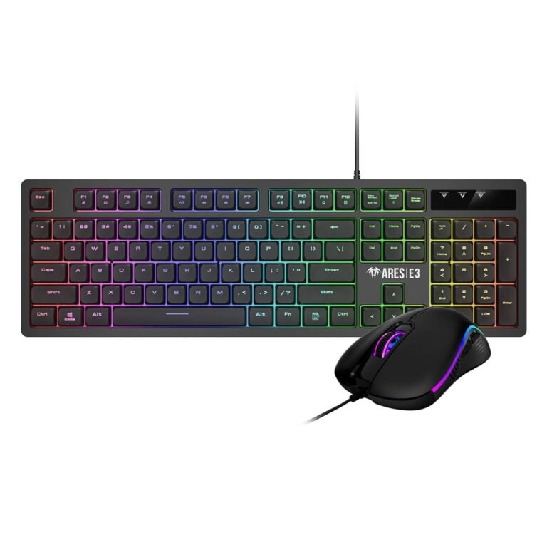 ARES E3 2-IN-1 Gaming Keyboard & Mouse Combo - Grey PC