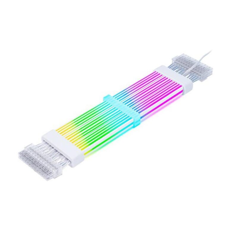 Acegeek AC24 RGB 24 Pin Motherboard Cable White - Grey PC